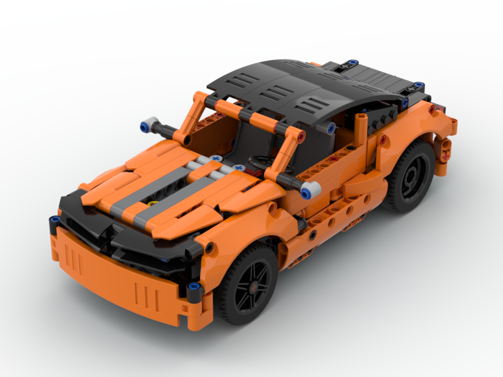 Lego Moc Muscle Car By Legotruckstop Rebrickable Build With Lego