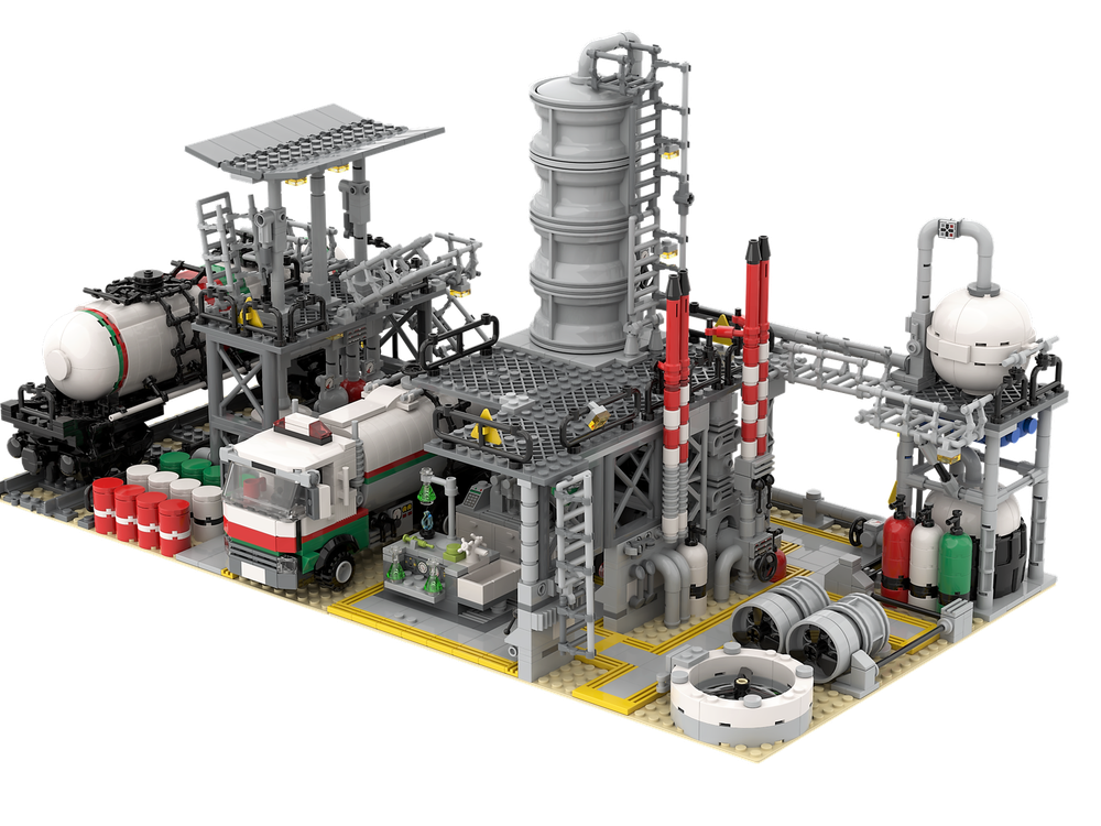 LEGO MOC Chemical Plant by ymarilego | Rebrickable - Build with LEGO