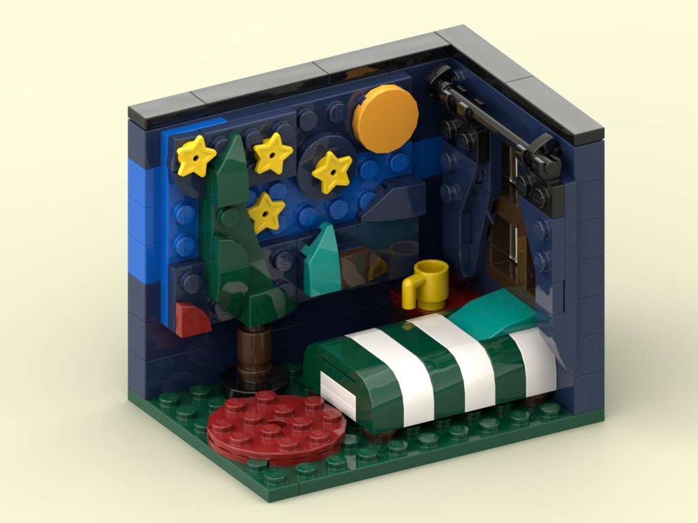 LEGO MOC Starry Night Bedroom by fidi70 | Rebrickable - Build with LEGO