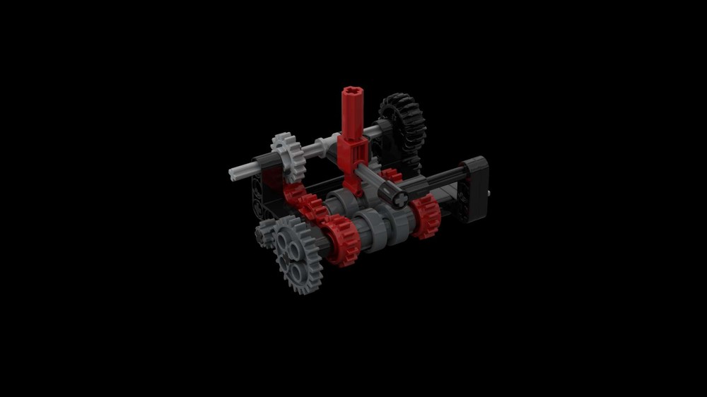 LEGO MOC 4 Speed Gearbox by @Brickable | Rebrickable - Build with LEGO