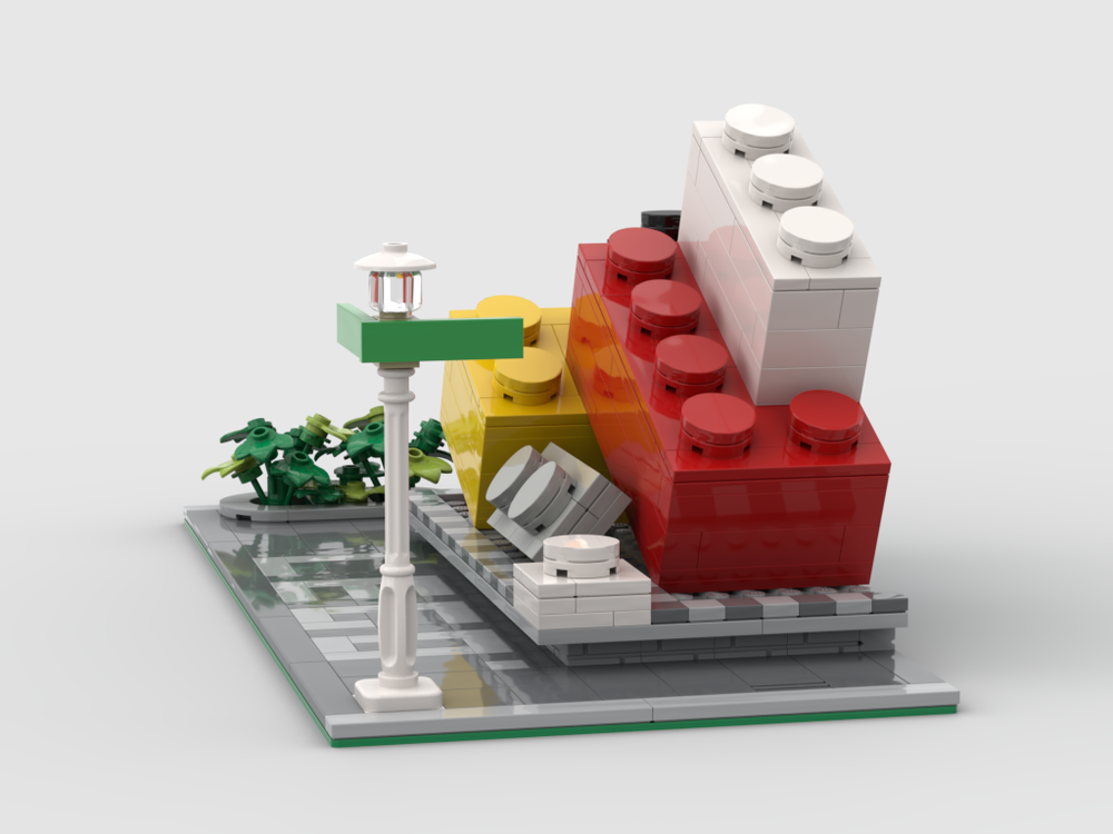 Lego Moc Modular History Basic Brick Monument By Email80 Rebrickable Build With Lego