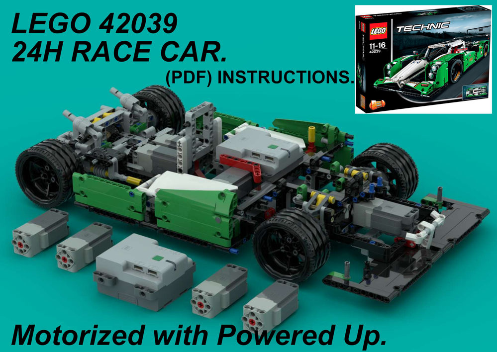 LEGO MOC 42039 24H RACE CAR (Powered Up) by EmanueLego | Rebrickable ...