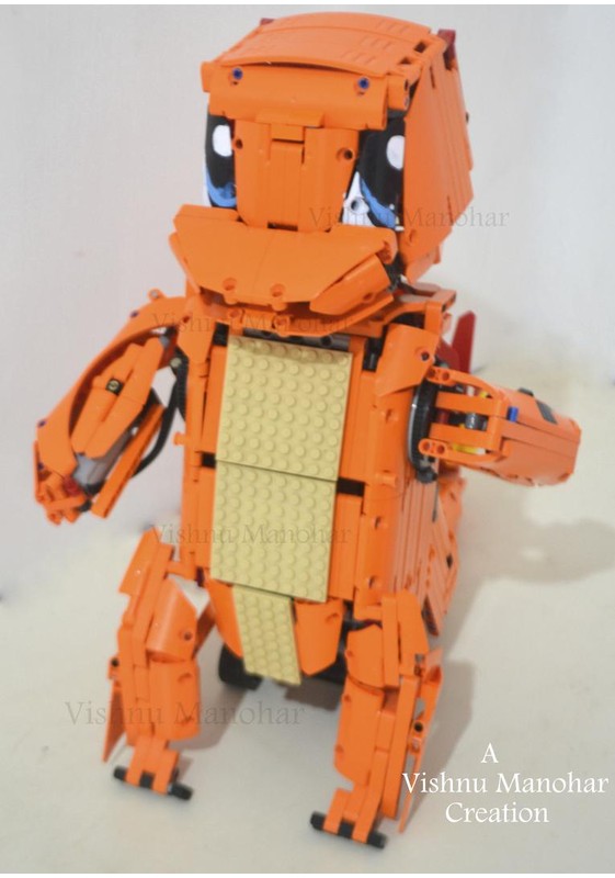 LEGO MOC Charmander by Dr. Vishnu Manohar | Rebrickable - Build with LEGO