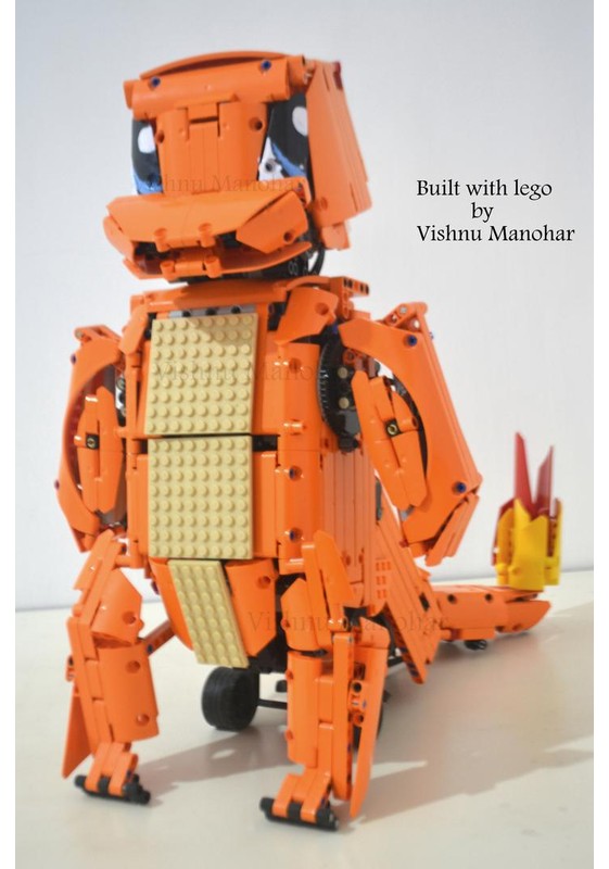 LEGO MOC Charmander by Dr. Vishnu Manohar | Rebrickable - Build with LEGO