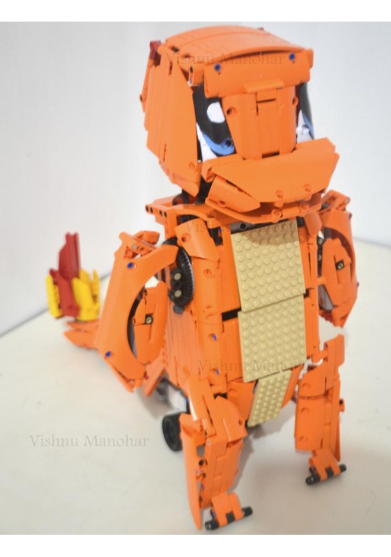 LEGO MOC Charmander by Dr. Vishnu Manohar | Rebrickable - Build with LEGO