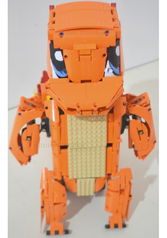LEGO MOC Charmander by Dr. Vishnu Manohar | Rebrickable - Build with LEGO
