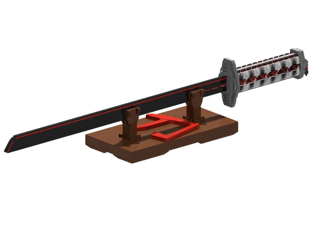 Lego Moc Katana Stand By Daddyniemi Rebrickable Build With Lego