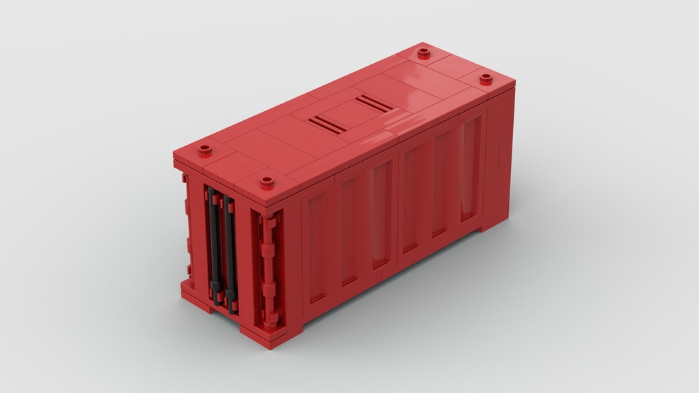 LEGO MOC 20ft Container with corrugated walls by JG Locomotive Works ...