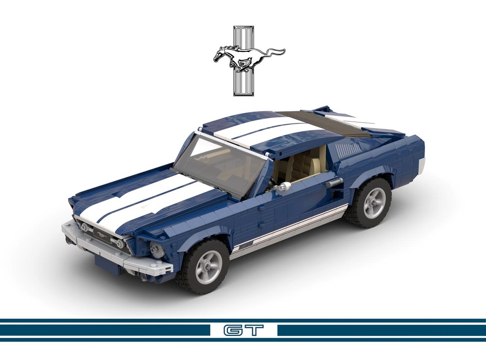 LEGO MOC Ford Mustang Shelby GT500 / CR / GT / Bullitt 1967-68 ...