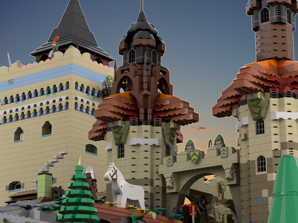 LEGO MOC Dark Blue Castle by cvi | Rebrickable - Build with LEGO