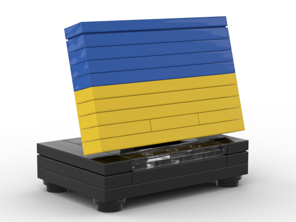LEGO MOC Ukraine flag by weaseloofer | Rebrickable - Build with LEGO