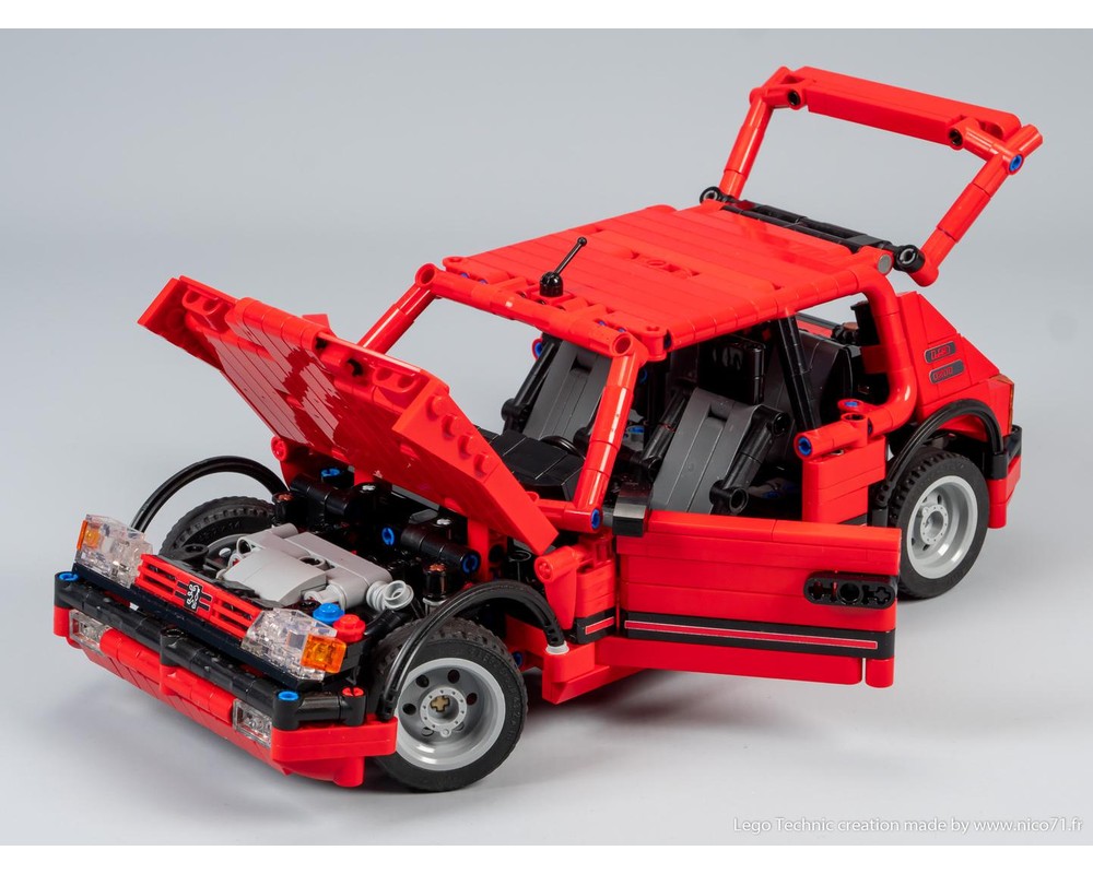 LEGO MOC Peugeot 205 GTI Red Version by Nico71 | Rebrickable - Build ...