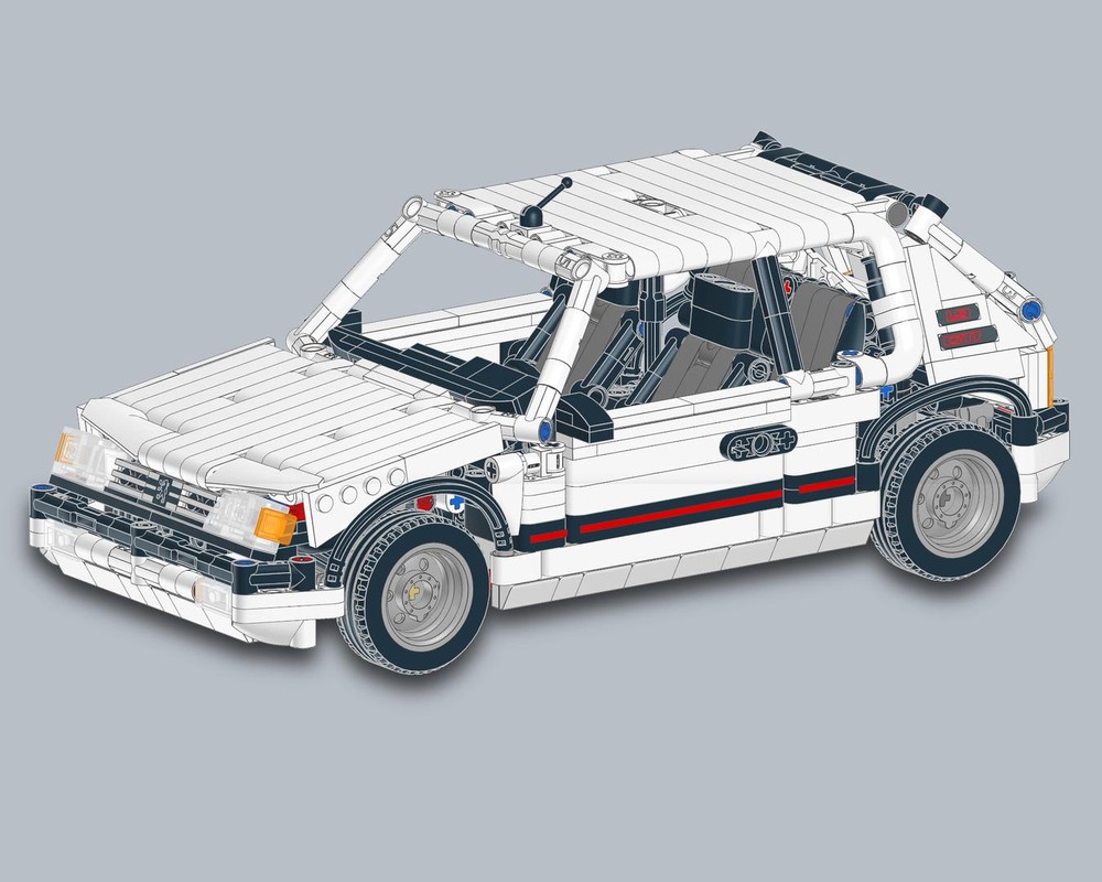LEGO MOC Peugeot 205 GTI White Version by Nico71 | Rebrickable - Build ...
