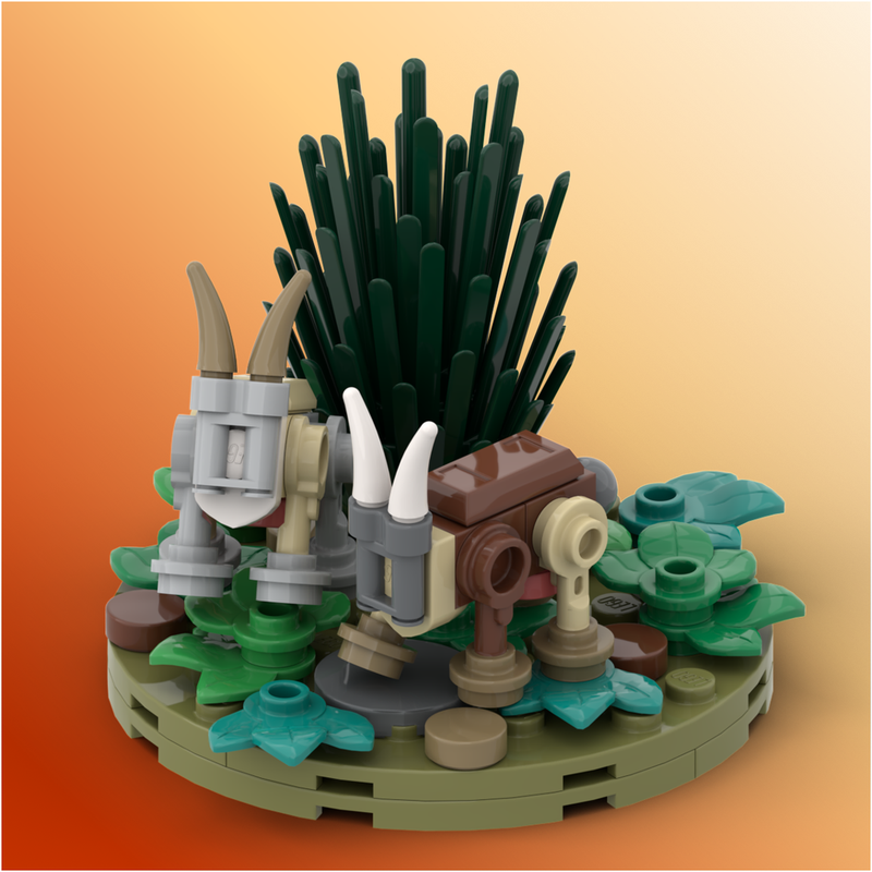 LEGO MOC The brickbuild Goats by the_bricked_cave | Rebrickable - Build ...