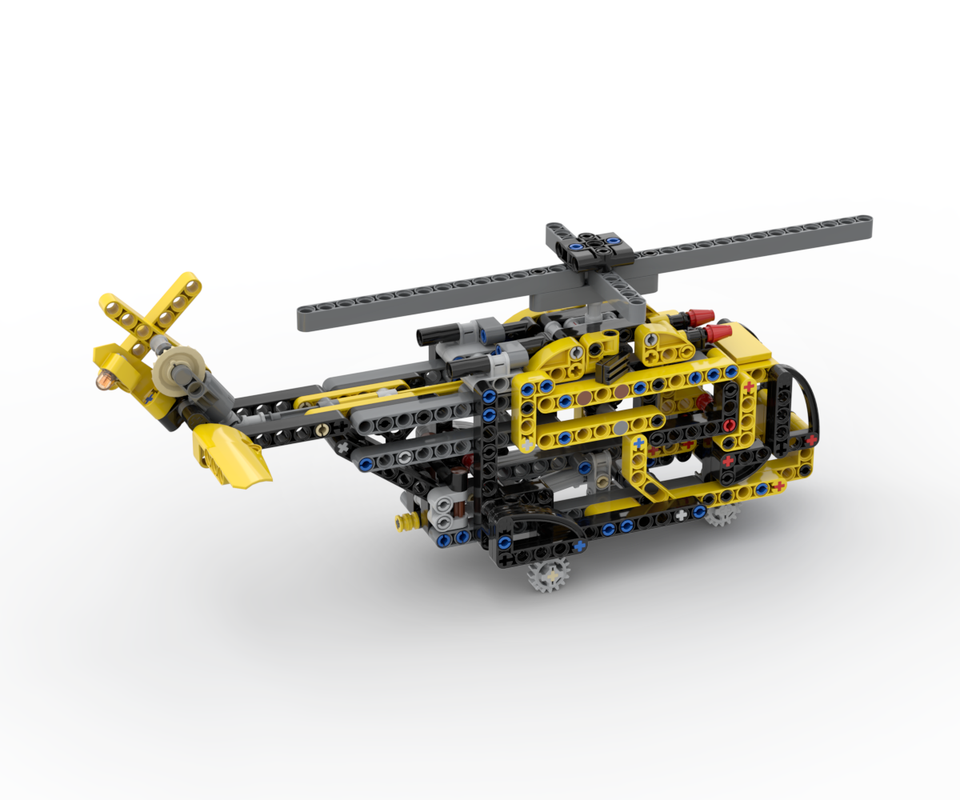 LEGO MOC 42121 Helicopter by Nequmodiva | Rebrickable - Build with LEGO
