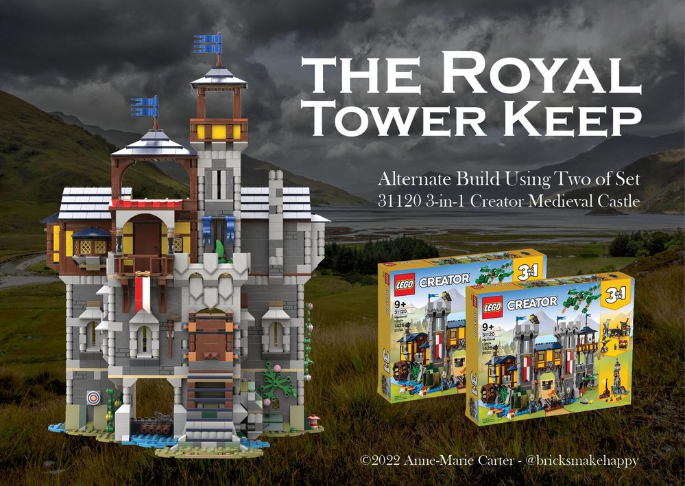 LEGO MOC Royal Tower Keep by bricksmakehappy | Rebrickable - Build with ...