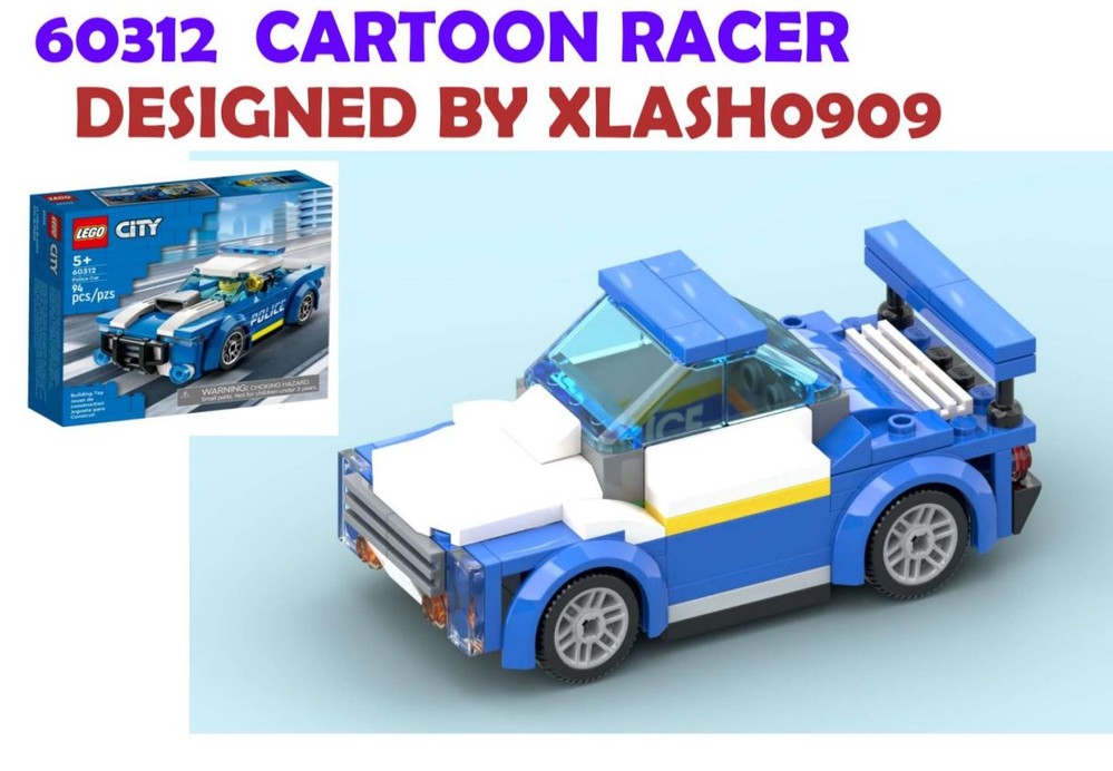 LEGO MOC 60312 CARTOON RACER by xlash0909 | Rebrickable - Build with LEGO