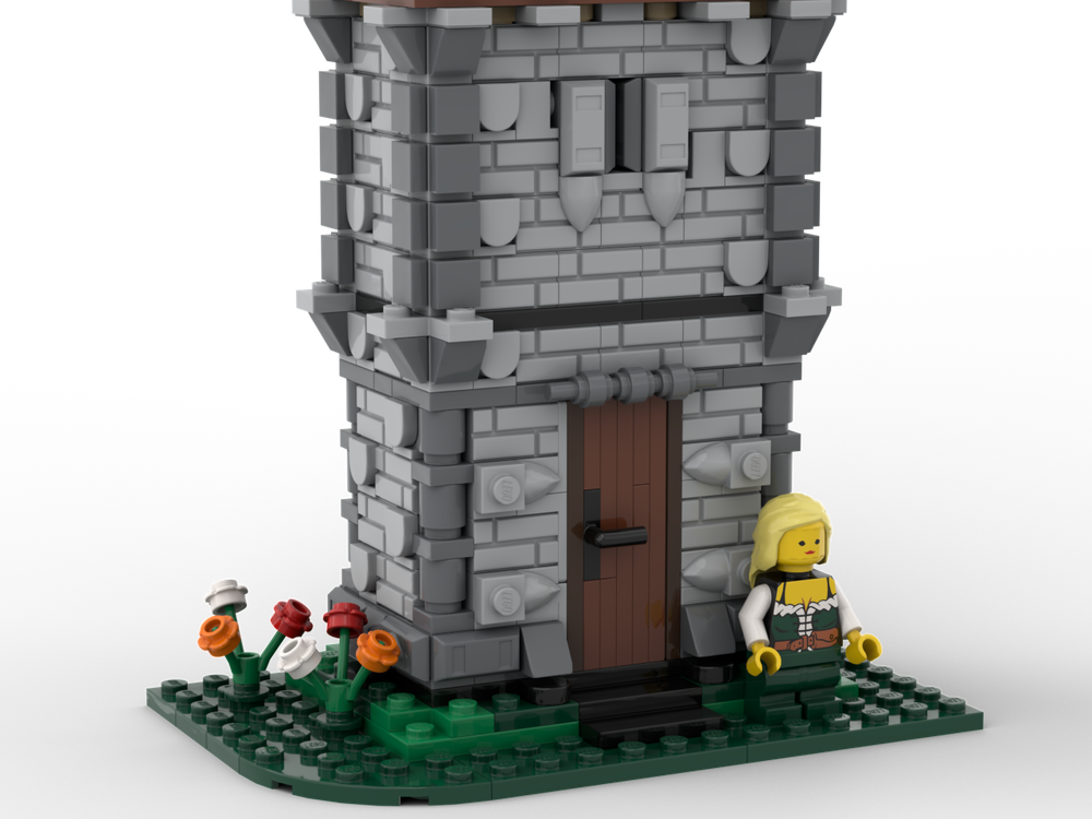 Lego Moc Medieval Tower By Huebre Rebrickable Build With Lego