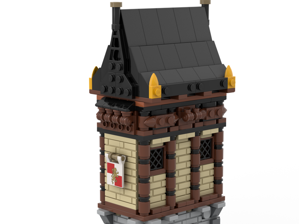 Lego Moc Medieval Tower By Huebre Rebrickable Build With Lego