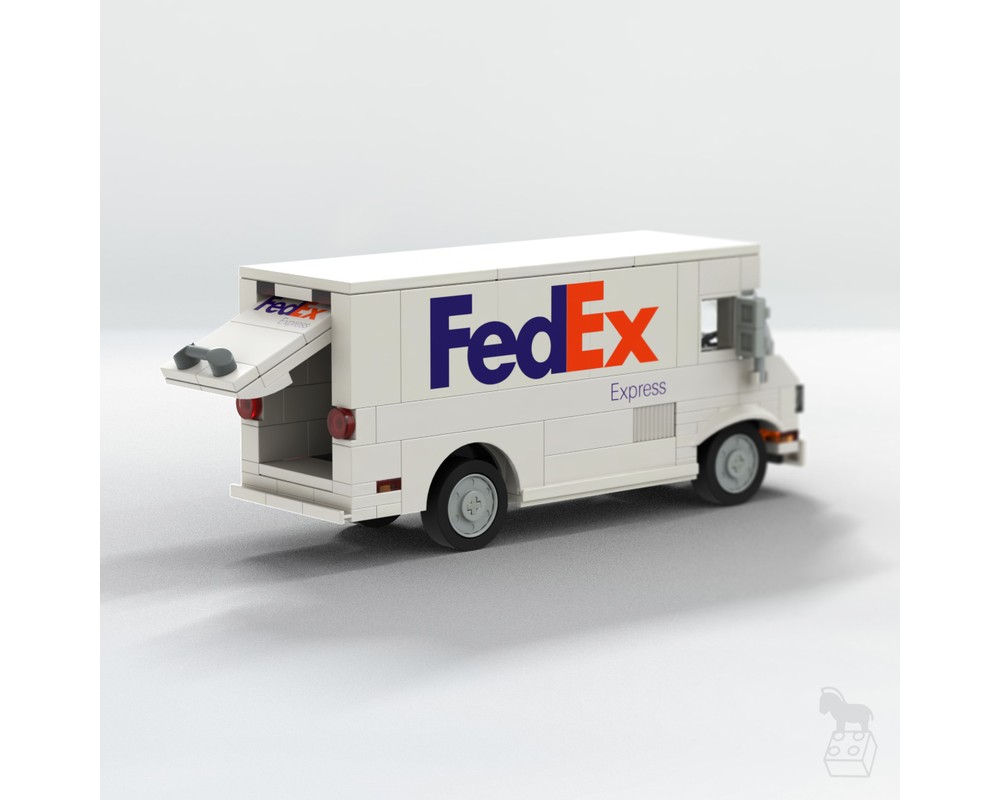 LEGO MOC FedEx Truck by OneBrickPony | Rebrickable - Build with LEGO