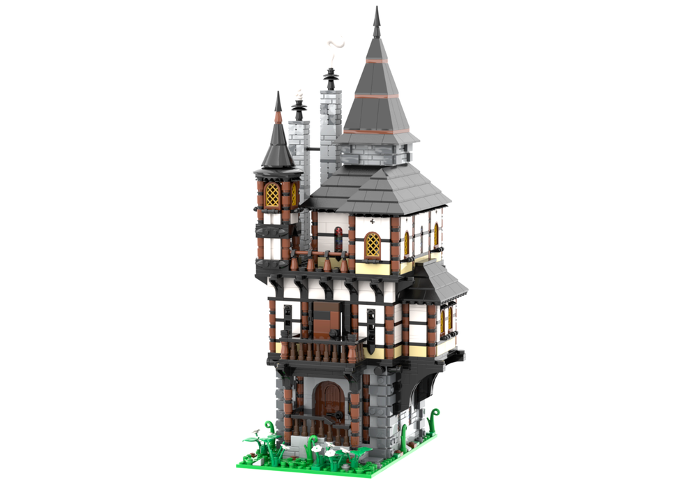 LEGO MOC Medieval Tower House (Backdrop House) by Br1ckD3sign ...