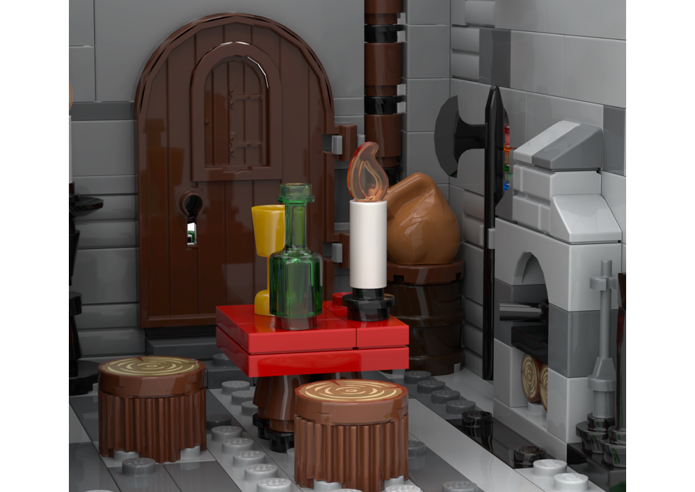 LEGO MOC Medieval Tower House (Backdrop House) by Br1ckD3sign ...