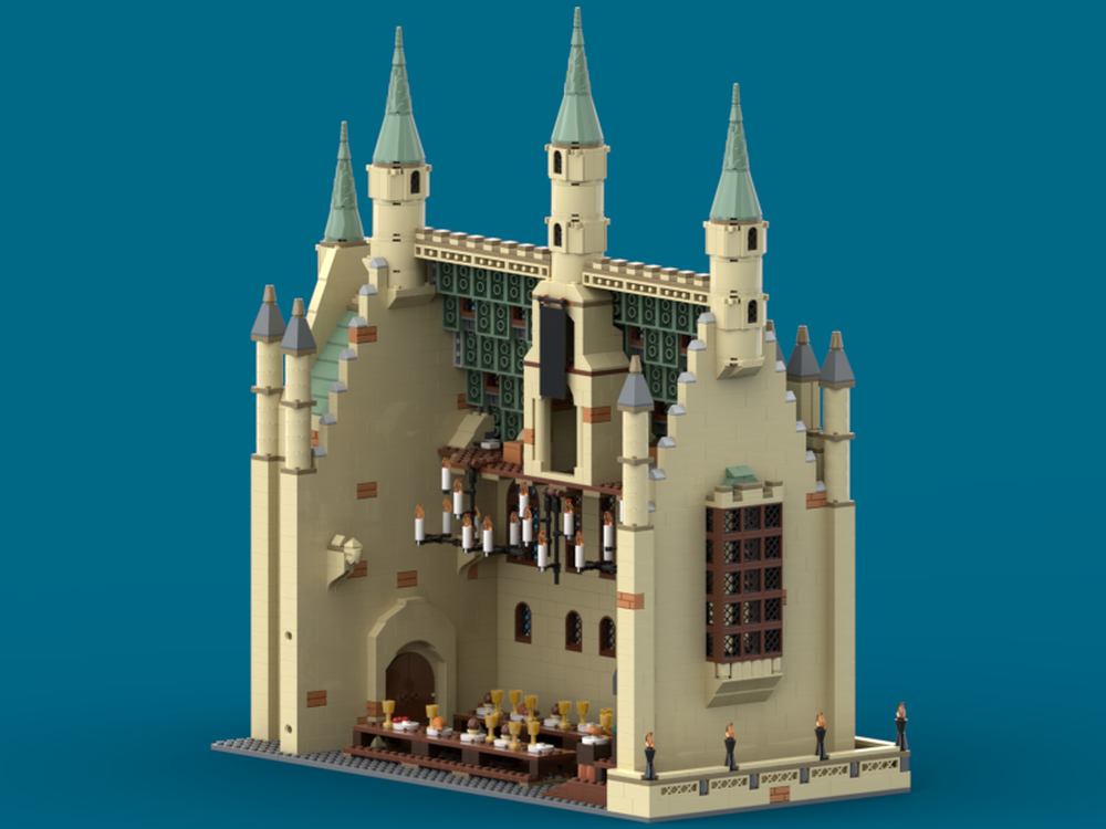 Lego Moc 2021 Style Great Hall By Mixedbread Rebrickable Build With