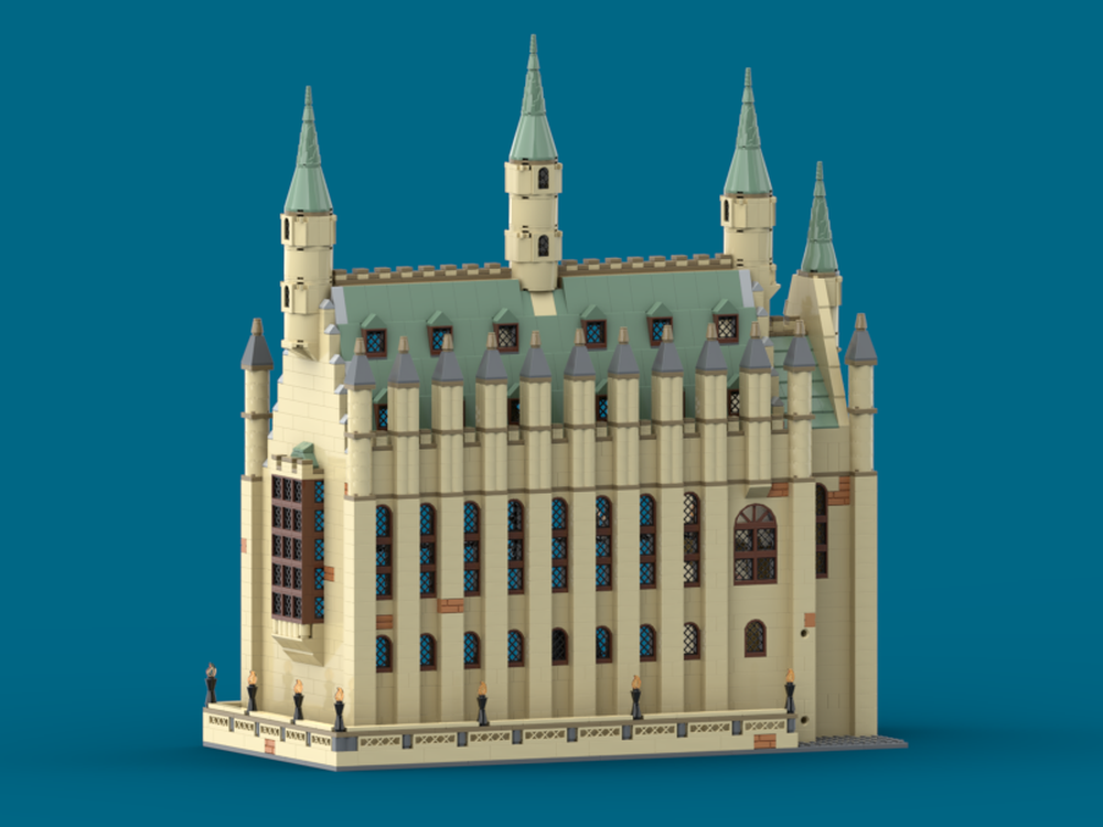 Lego Moc 2021 Style Great Hall By Mixedbread Rebrickable Build With