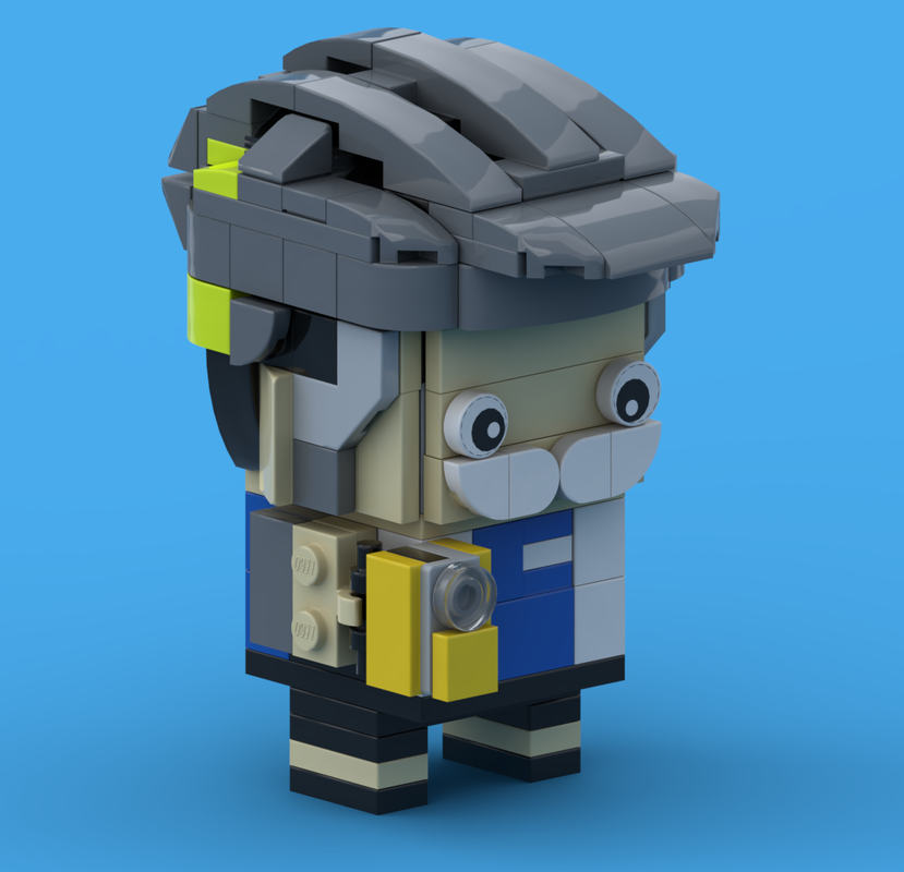 LEGO MOC Mustache Cyclist by birdbrickbuilds | Rebrickable - Build with ...
