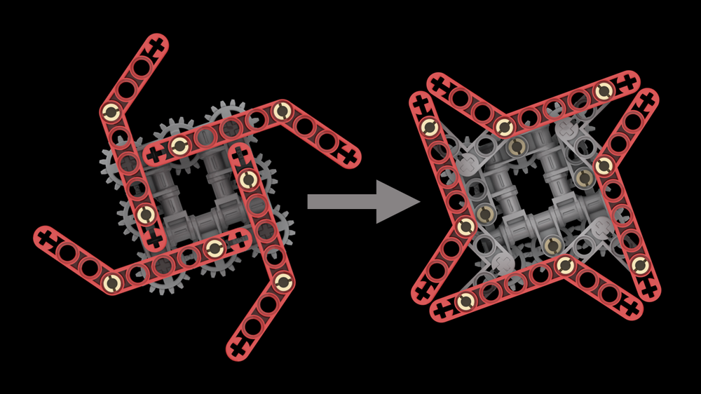 LEGO MOC Expanding Star by 2in1 | Rebrickable - Build with LEGO