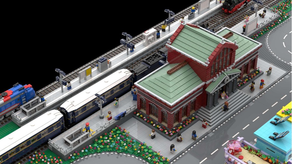 LEGO MOC Central Station V2 by pommesbein | Rebrickable - Build with LEGO