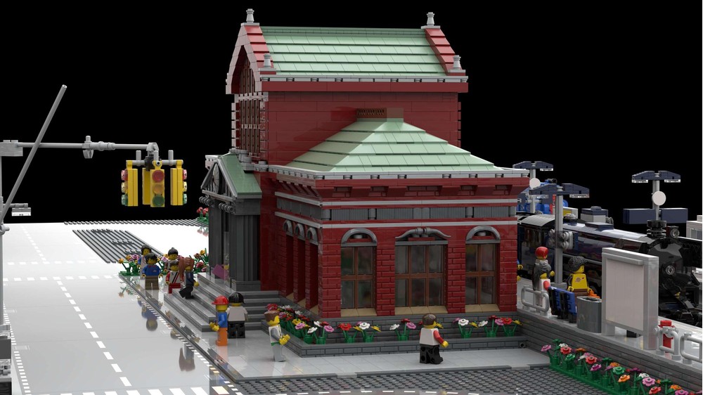 LEGO MOC Central Station V2 by pommesbein | Rebrickable - Build with LEGO
