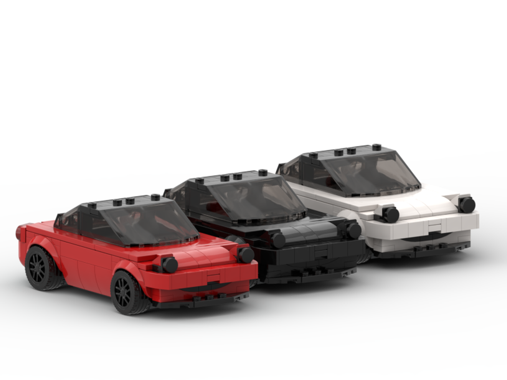 LEGO MOC Mazda mx-5 miata 1990 (8 studs wide. white) by bwal ...