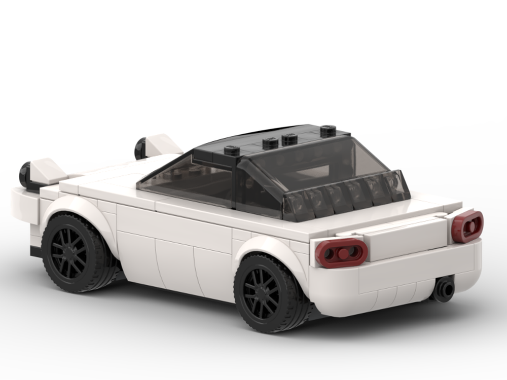 LEGO MOC Mazda mx-5 miata 1990 (8 studs wide. white) by bwal ...