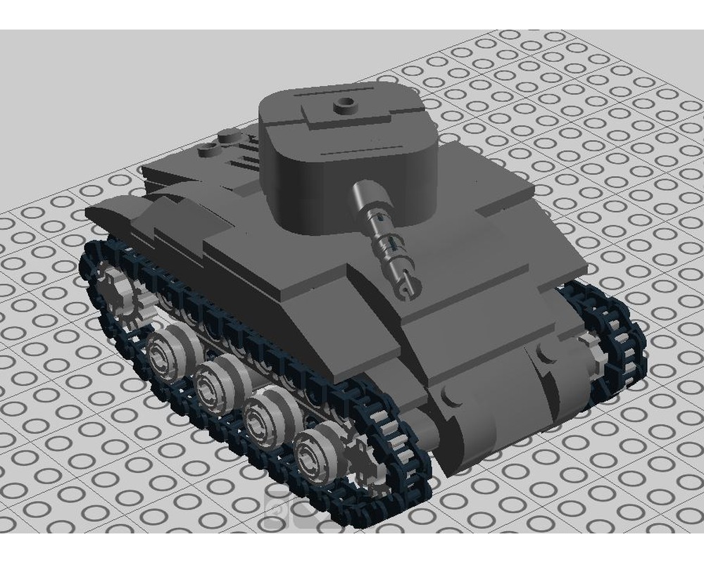 LEGO MOC Mini WW2 Sherman M4 Tank by LotrNerd | Rebrickable - Build ...