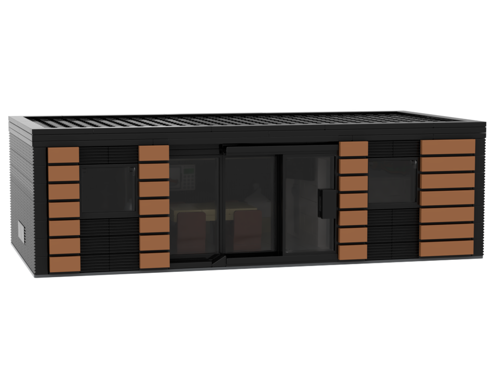 Lego Moc Tiny Container House By Brickstand Rebrickable Build With Lego