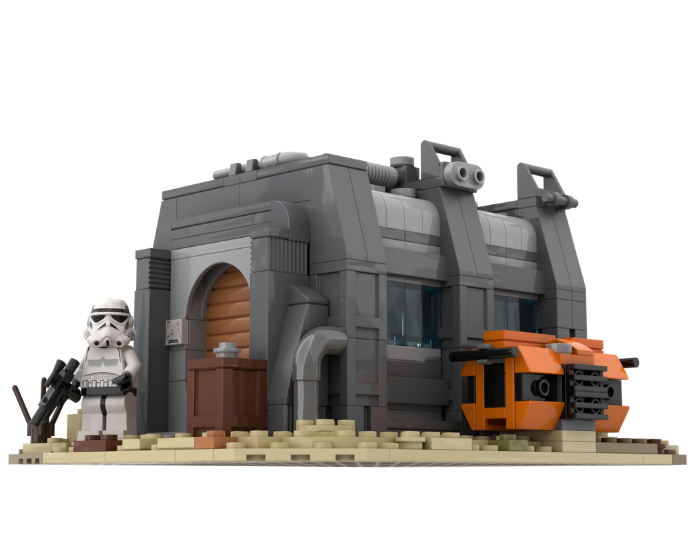 Lego Moc Sw Empire Barracks On Tatooine By Mocopolis Rebrickable