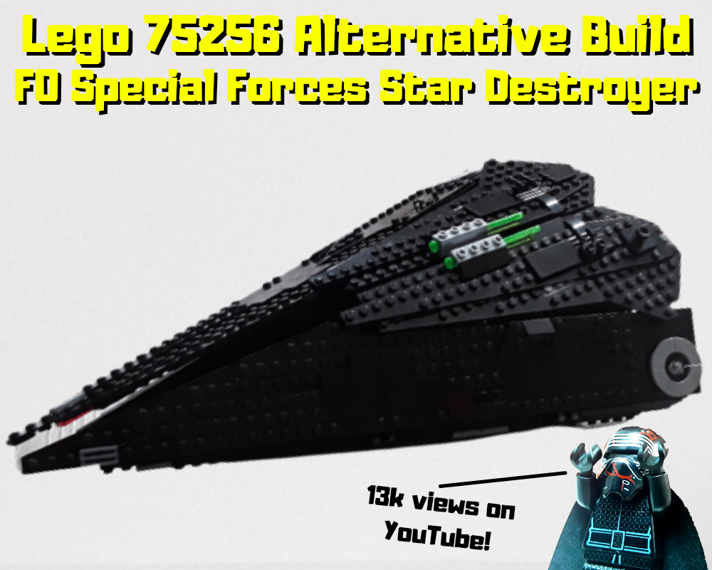 LEGO MOC First Order Special Forces Star Destroyer by Noob Builds Lego ...