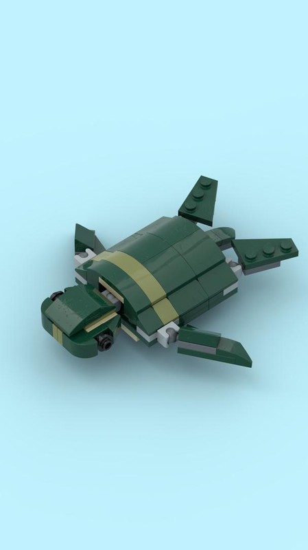 LEGO MOC-110092 Baby Sea Turtle by enkoppkaffetiltakk | Rebrickable ...