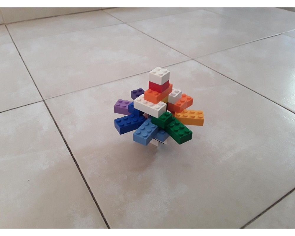 LEGO MOC Dreidel #2 - Rainbow Star by LegoOri | Rebrickable - Build ...