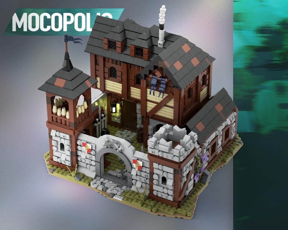 LEGO MOC Medieval Infantry Barracks by MOCOPOLIS | Rebrickable - Build ...