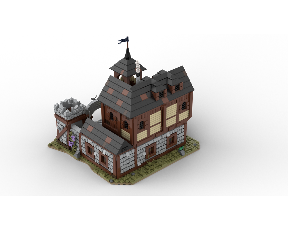 Lego Moc Medieval Infantry Barracks By Mocopolis Rebrickable Build