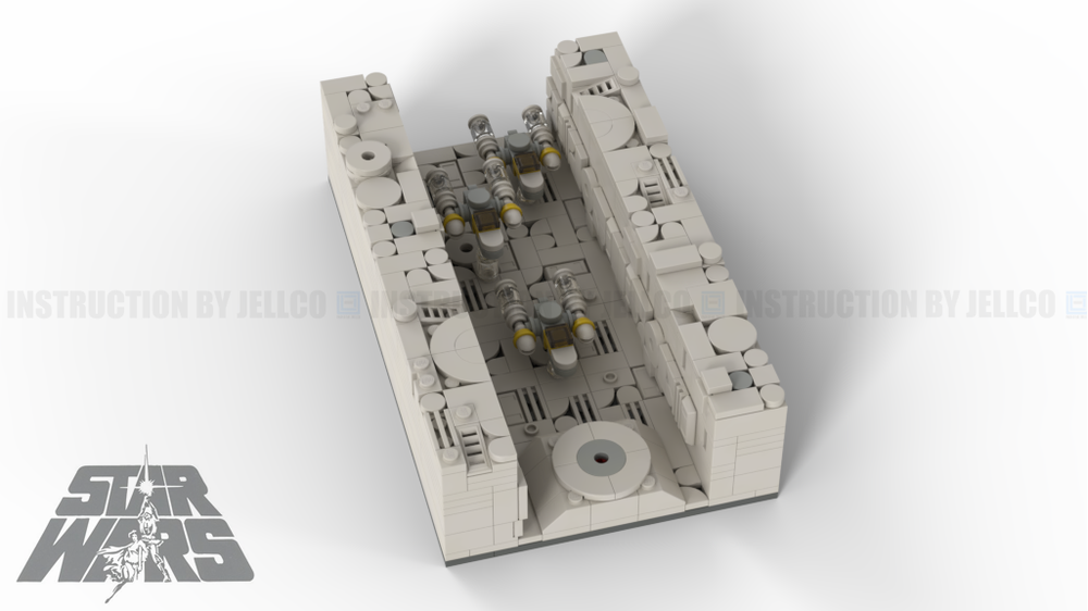 Lego Moc Episode Iv Micro Diorama Deathstar Trench Run By Jellco