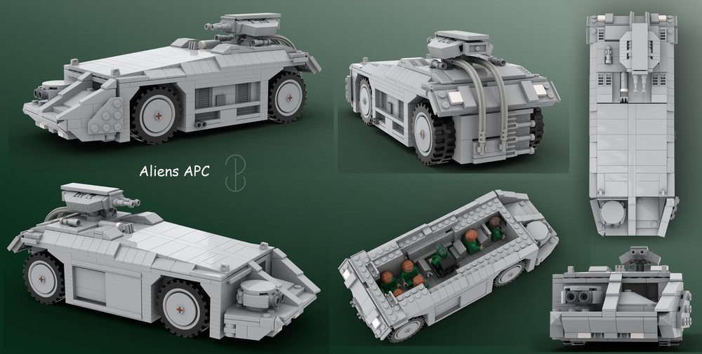 LEGO MOC Aliens APC Minifigish WIP by Paulygon | Rebrickable - Build ...