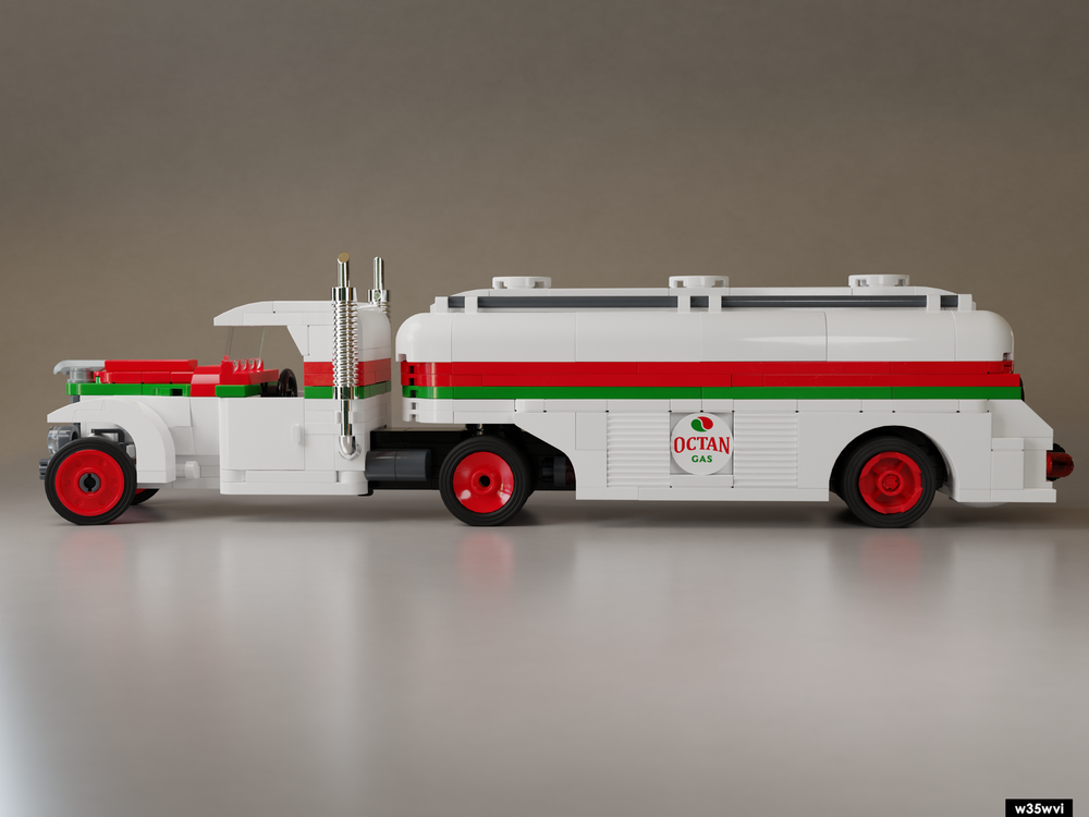 Lego Moc Classic Octan Tanker Truck By Dongeraldo Rebrickable Build