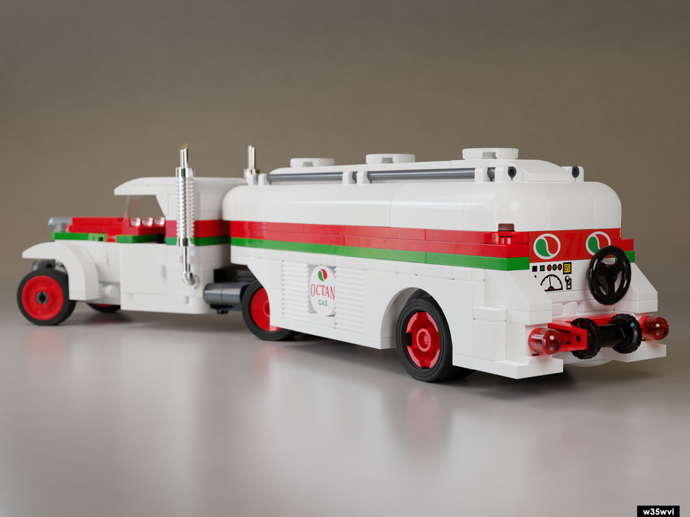 Lego Moc Classic Octan Tanker Truck By Dongeraldo Rebrickable Build