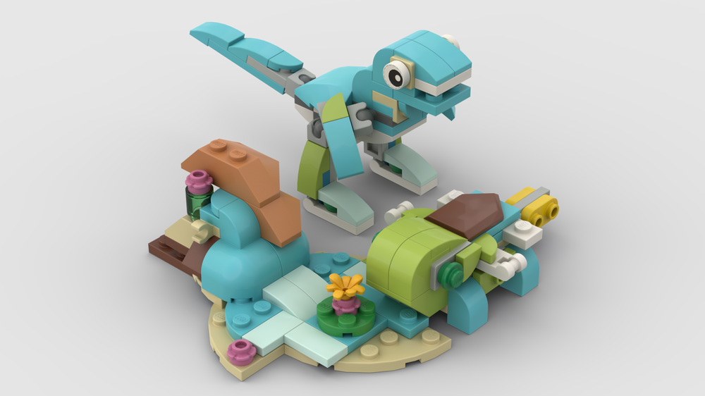 LEGO MOC T-rex hunting ground by qusimano | Rebrickable - Build with LEGO