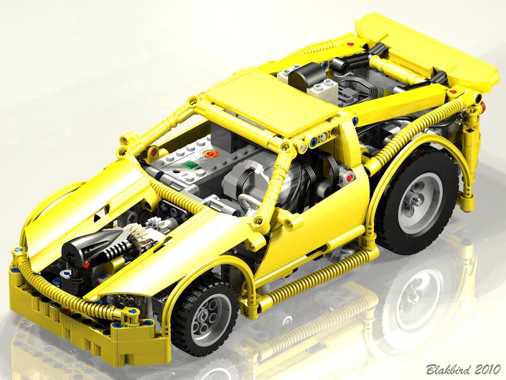 LEGO MOC Small Yellow RC Racecar by JurgenKrooshoop | Rebrickable ...
