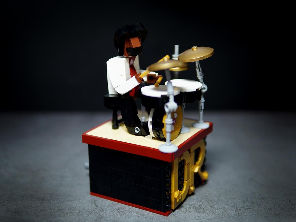LEGO MOC Drummer Automaton by pixeljunkie | Rebrickable - Build with LEGO