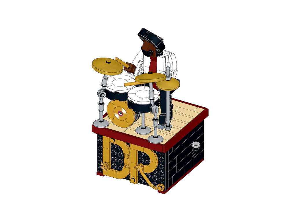 LEGO MOC Drummer Automaton by pixeljunkie | Rebrickable - Build with LEGO